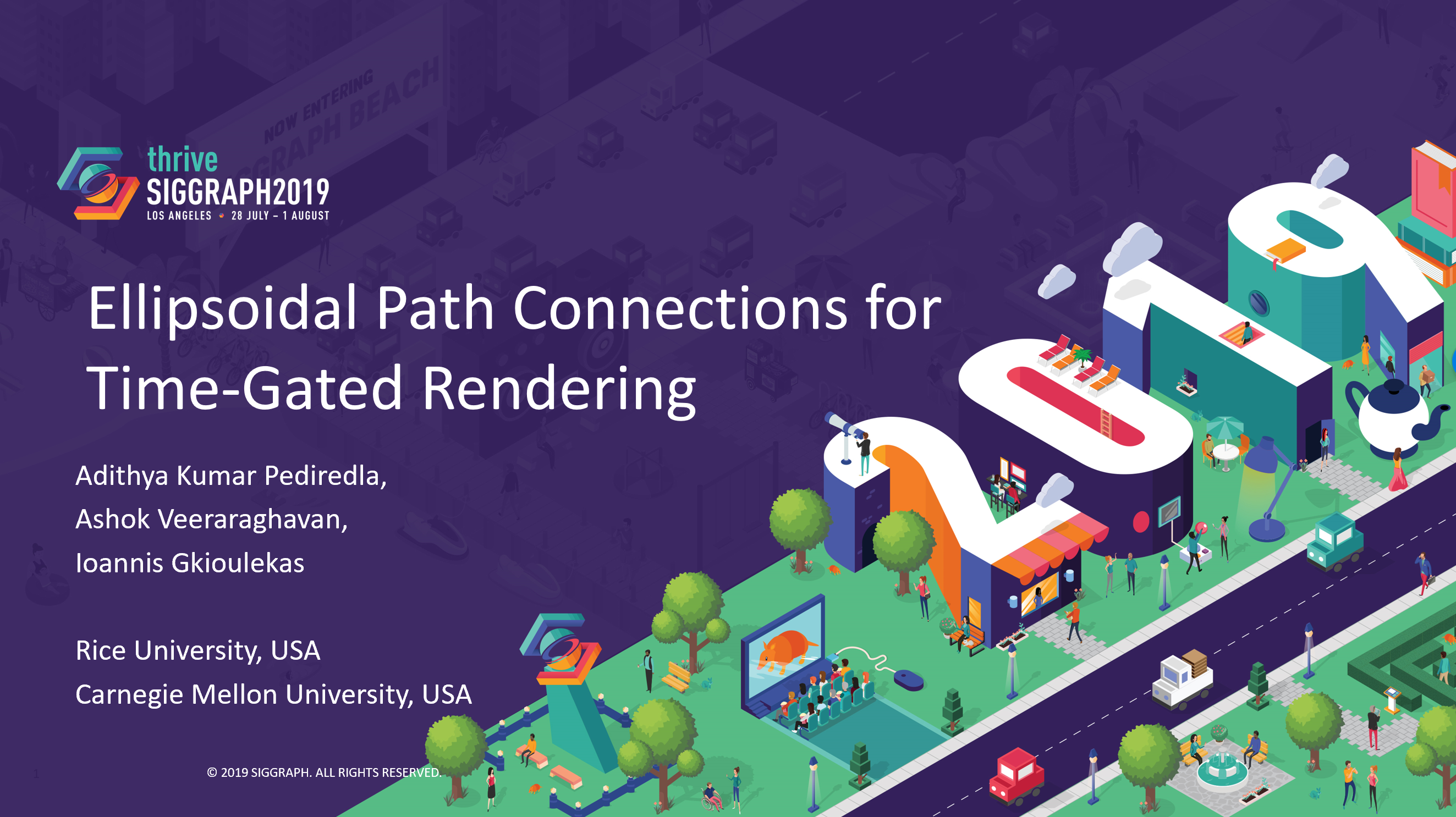 Ellipsoidal Path Connections For Time Gated Rendering